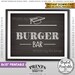 Burger Bar Sign Burger Sign Graduation Party Decorations - Etsy