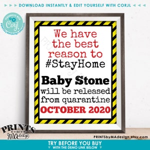 Editable Caution Sign, Choose Your Text, Custom PRINTABLE 8x10/16x20 ...