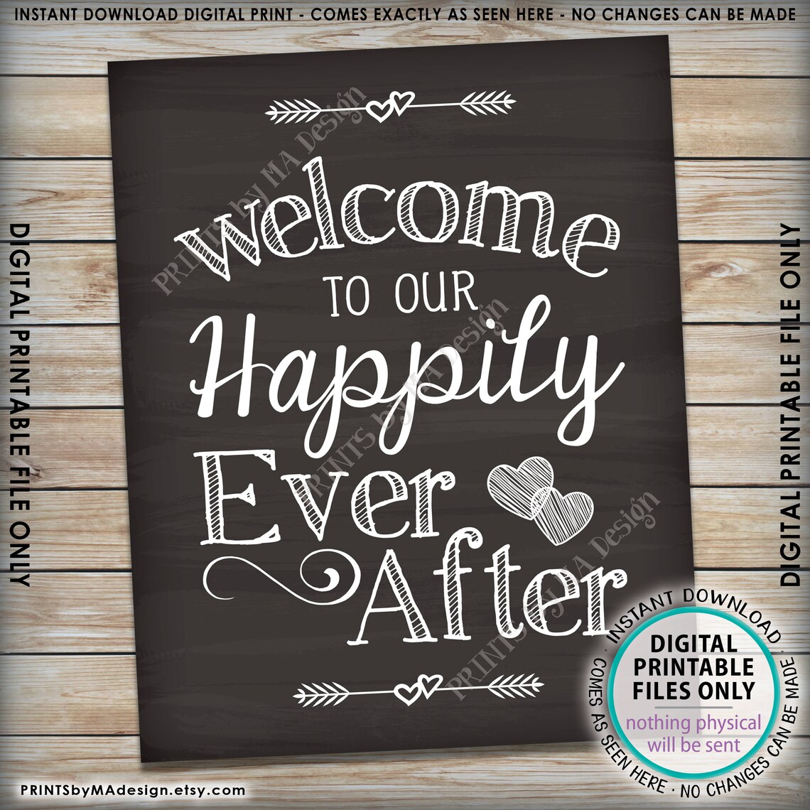 Welcome to Our Happily Ever After Wedding Welcome Wedding - Etsy
