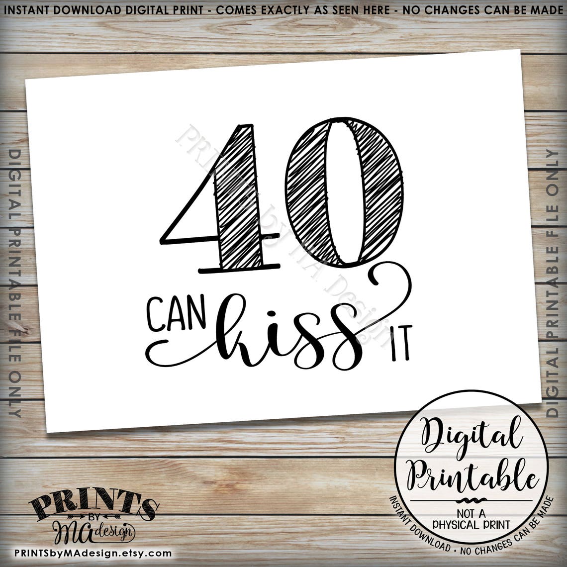 40th Birthday Signs 40 Sucks 40 Blows 40 Can Kiss It Candy | Etsy