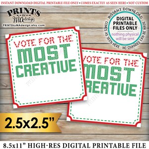 Vote for the Most Creative Voting Sign and Ballots, Ugly Christmas ...