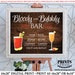 Bloody and Bubbly Bar Sign, Mimosas & Bloody Marys, Brunch Cocktails ...