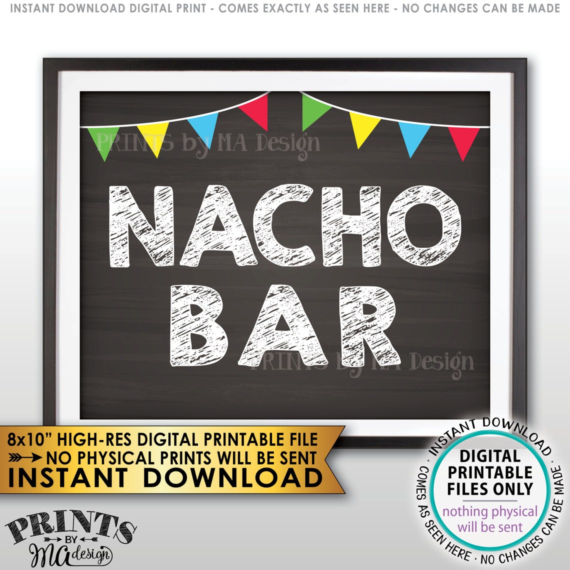 Nacho Bar Sign, Nacho Station Fiesta Sign, Football Wedding Shower ...