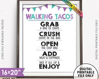 Walking taco sign | Etsy