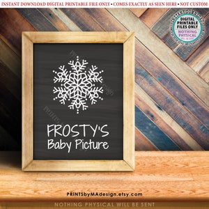 Frosty's Baby Picture, Winter Decoration, Christmas Decor, Baby ...