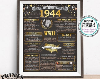 Back in 1944 Poster - Etsy