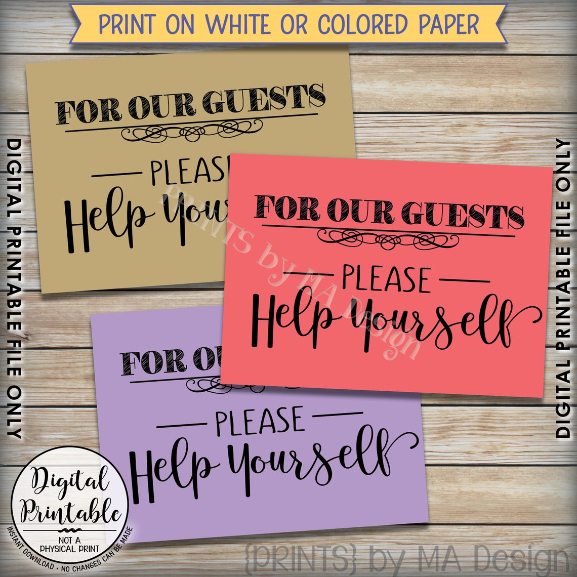 Restroom Sign Bathroom Basket Sign Please Help Yourself | Etsy