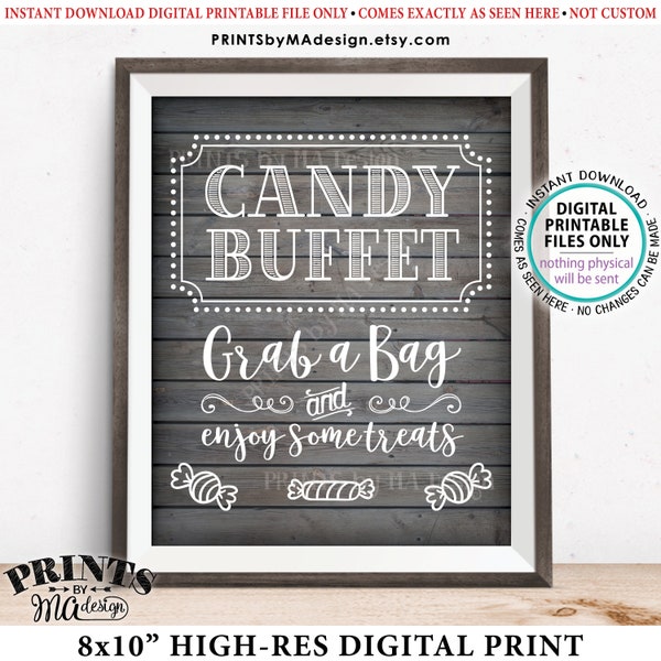 Candy Buffet Signs - Etsy