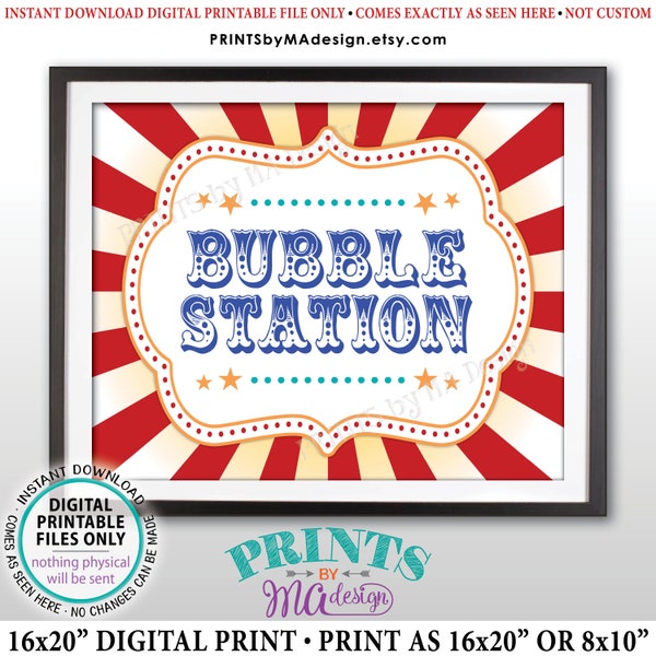 Bubble Station Sign - Etsy