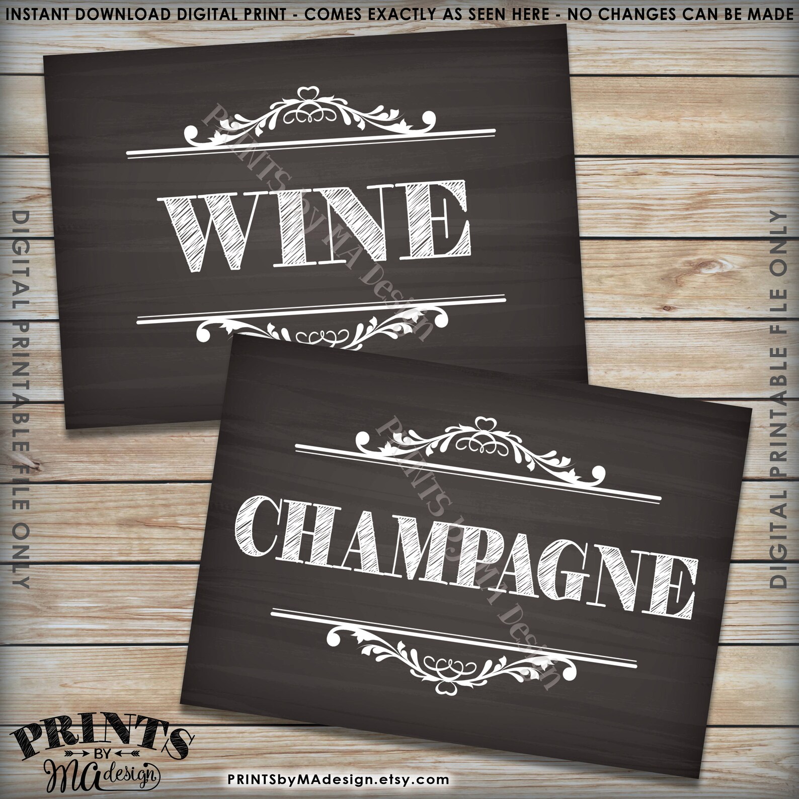 Bar Signs Alcohol Beverage Station Alcoholic Drinks Beer - Etsy