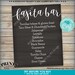 Fajita Bar Menu Sign, Fiesta Party Menu, Custom PRINTABLE 8x10/16x20 ...