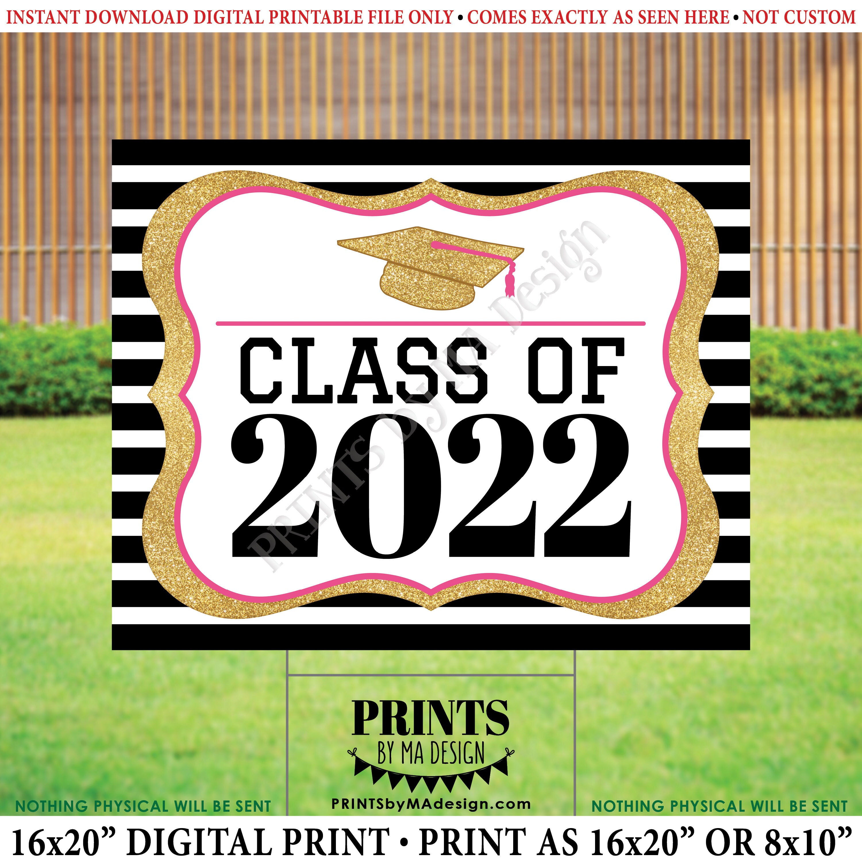 Class of 2022 Sign, 2022 High School Graduation Party, 2022 College ...