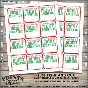 Vote for the Most Creative Voting Sign and Ballots, Ugly Christmas ...