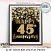 45th Anniversary Card, Happy Golden 45th Anniversary, 45 Years Together ...