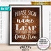 Sign a Leaf Please Sign Our Wedding Guest Tree Sign - Etsy
