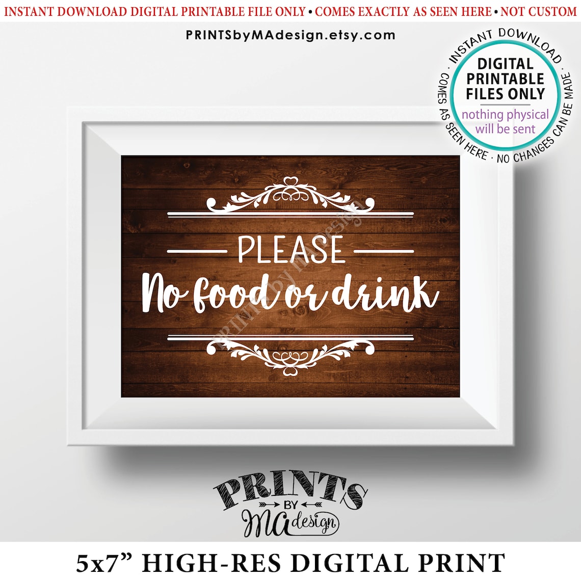 Please No Food or Drink Sign No Food Sign Keep Food Out | Etsy