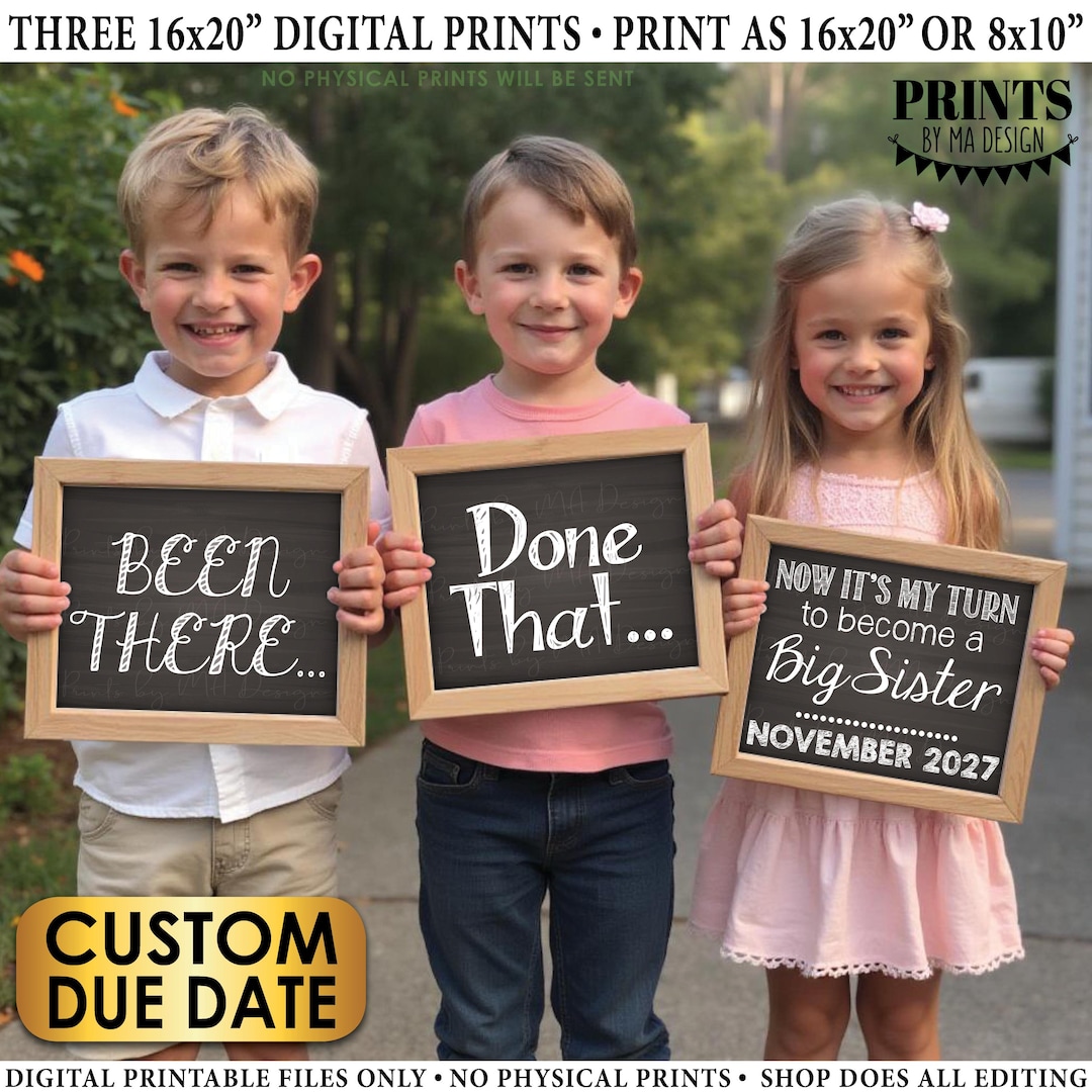 4th Baby Pregnancy Announcement Signs, Been There Done That Now It's My ...