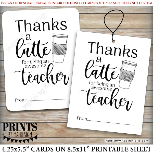 Thanks a Latte - Etsy