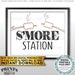 S'more Station Sign, Smore Station Sign, Roast Marshmallows S'more Bar ...