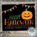 Happy Halloween Sign, Please Help Yourself to a Treat, Halloween ...