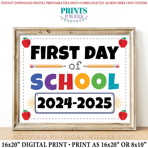 2024 2025 School Sign - Etsy