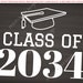 Class of 2034 Sign High School Graduation in 2034 PRINTABLE - Etsy