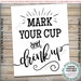 Mark Your Cup and Drink up Sign, Write Your Name on a Cup, PRINTABLE ...