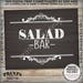 Salad Bar Sign, Wedding Menu, Graduation Party, Retirement Party ...