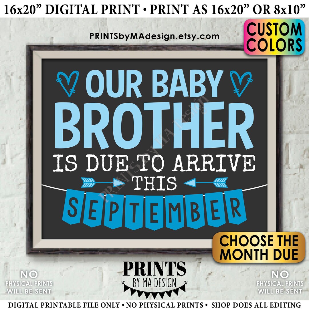 It's a Boy Gender Reveal, Our Baby Brother is Due, We're Getting a Baby ...