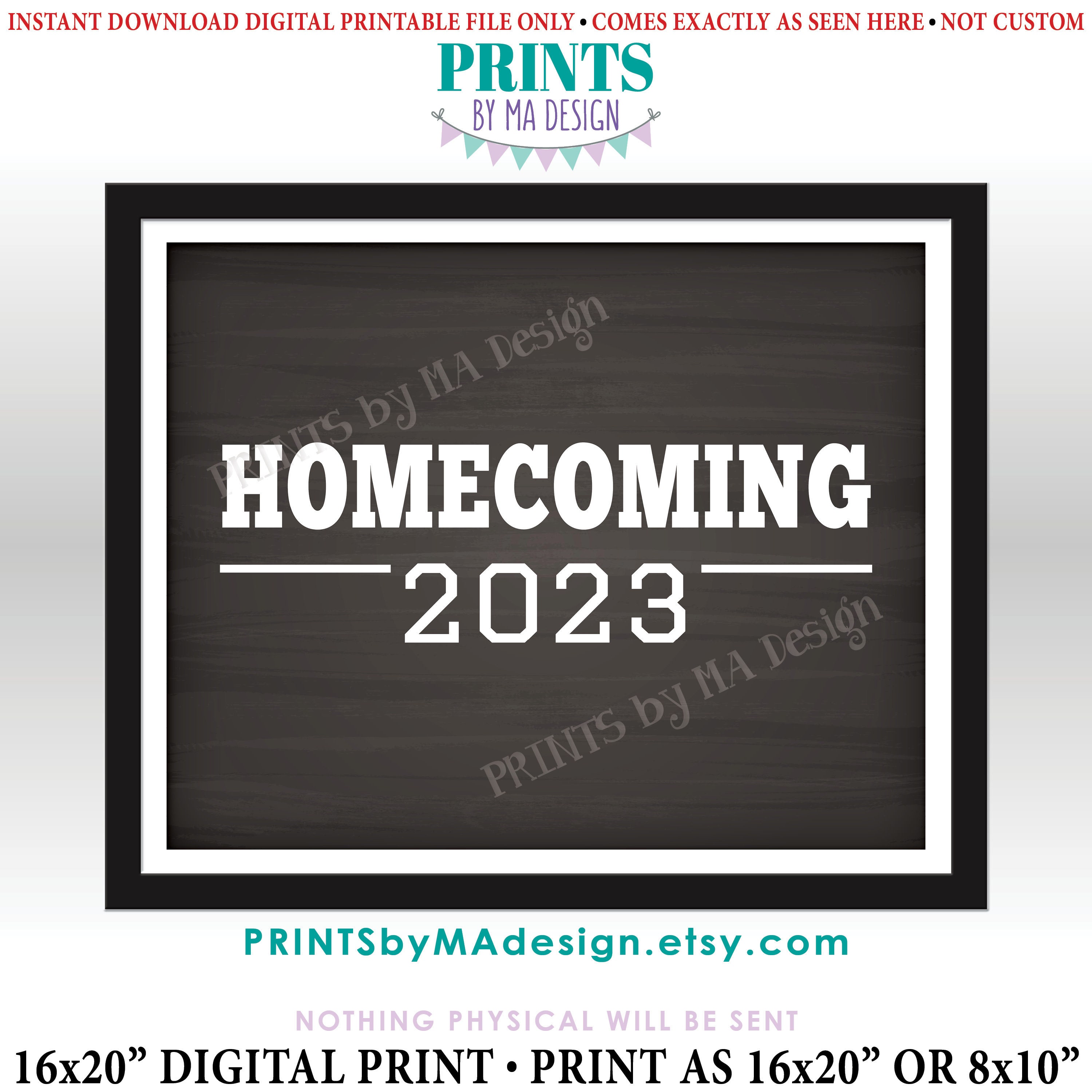 Homecoming 2023 Sign, High School Homecoming, 2023 College Homecoming ...