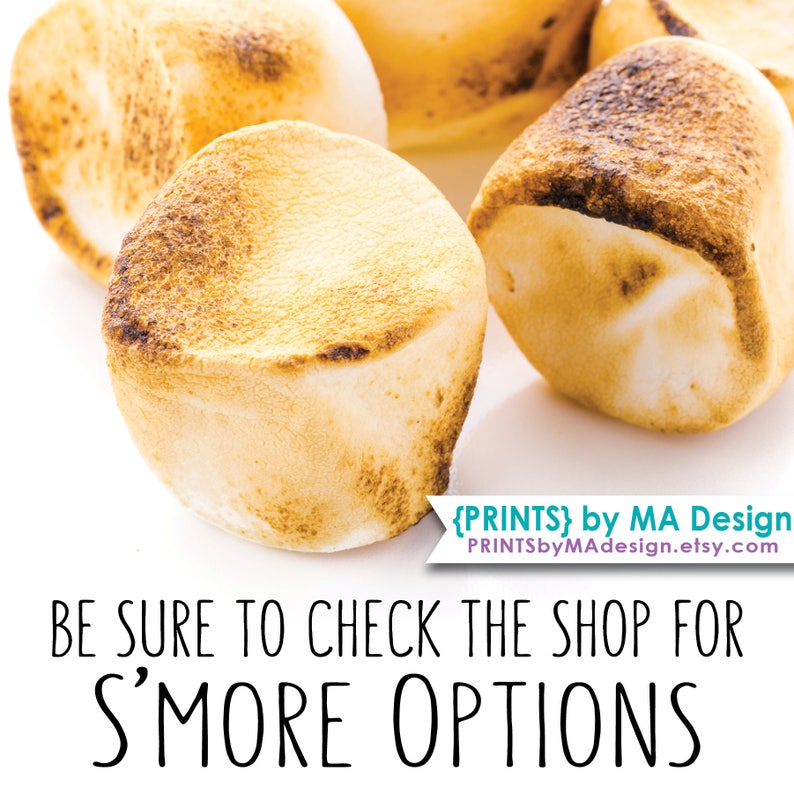 S'more Menu, Enjoy a Gourmet Smore Sign, S'more Sign, Smores Menu ...