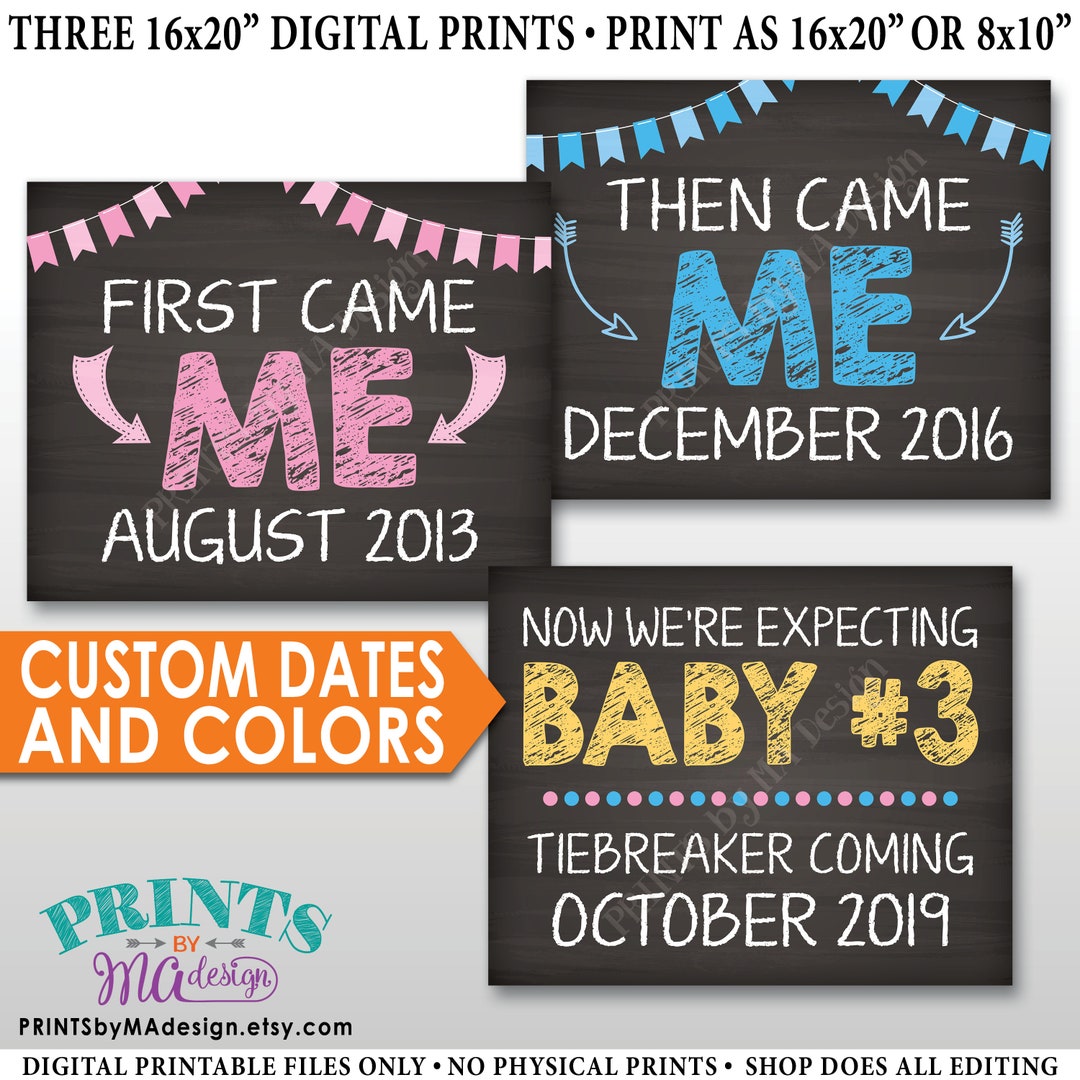 3rd Baby Pregnancy Announcement, Tiebreaker Coming, First Came Me, Then ...
