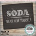 Beverage Station Signs Please Help Yourself to Beer Wine Hard - Etsy