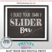 Slider Sign Build Your Own Slider Bar Sign Mini Burgers - Etsy