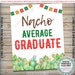 Nacho Average Graduate Sign, PRINTABLE 8x10/16x20 Cactus Themed Sign ...