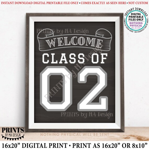 Class of 2002 Sign Welcome Class of '02 Reunion - Etsy