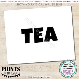 Beverage Signs, Drink Station Bundle Package, Coffee, Tea, Iced Tea ...