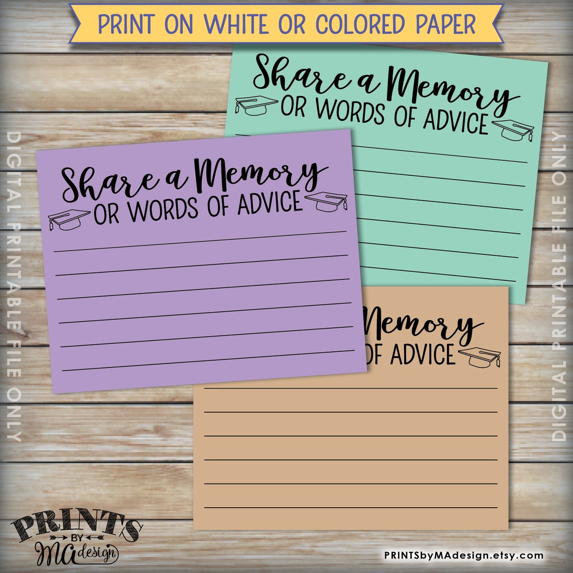 Share a Memory or Words of Advice Graduation Advice, Write a Memory or ...