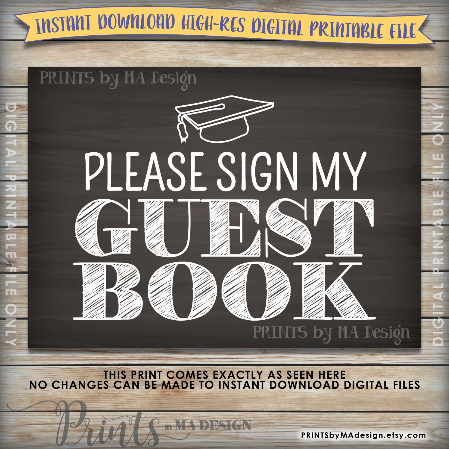 Graduation Please Sign My Guestbook Sign Graduation Party - Etsy