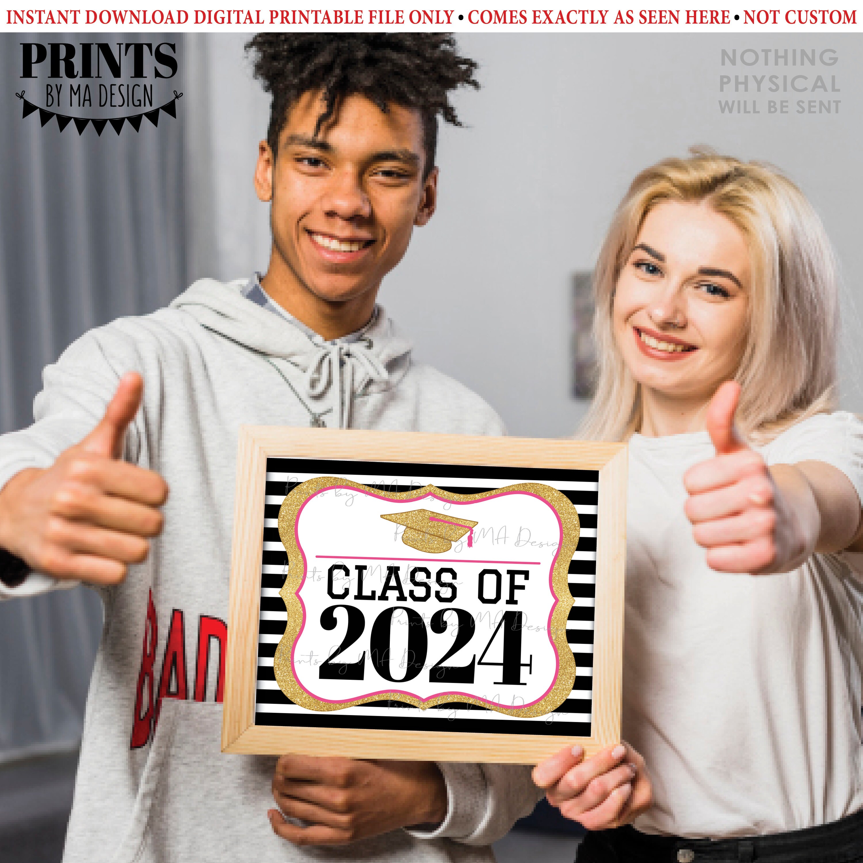 Class of 2024 Sign, 2024 High School Graduation Party, 2024 College ...