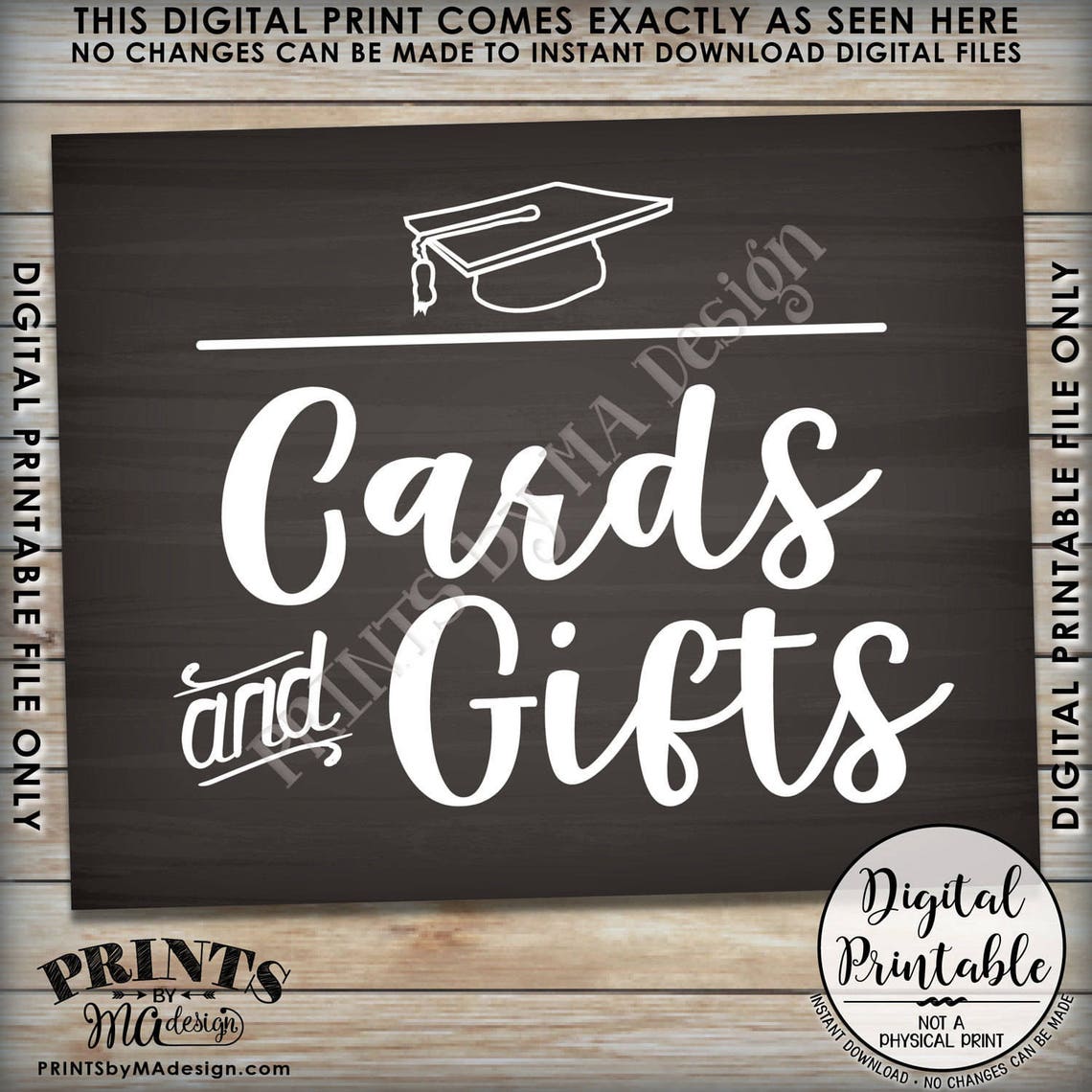 Cards & Gifts Graduation Party Sign Cards and Gifts for the | Etsy