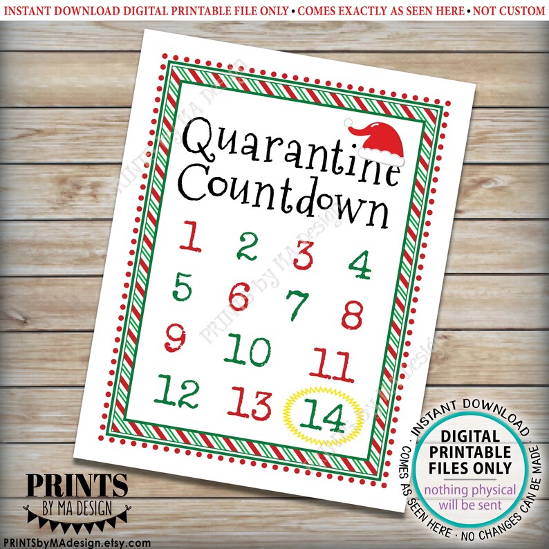 Elf Quarantine Signs Keep Santa Healthy During Covid - Etsy