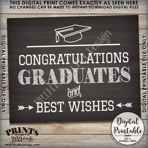 Graduation Sign, Graduates Sign, Congrats Grads, Congratulations ...