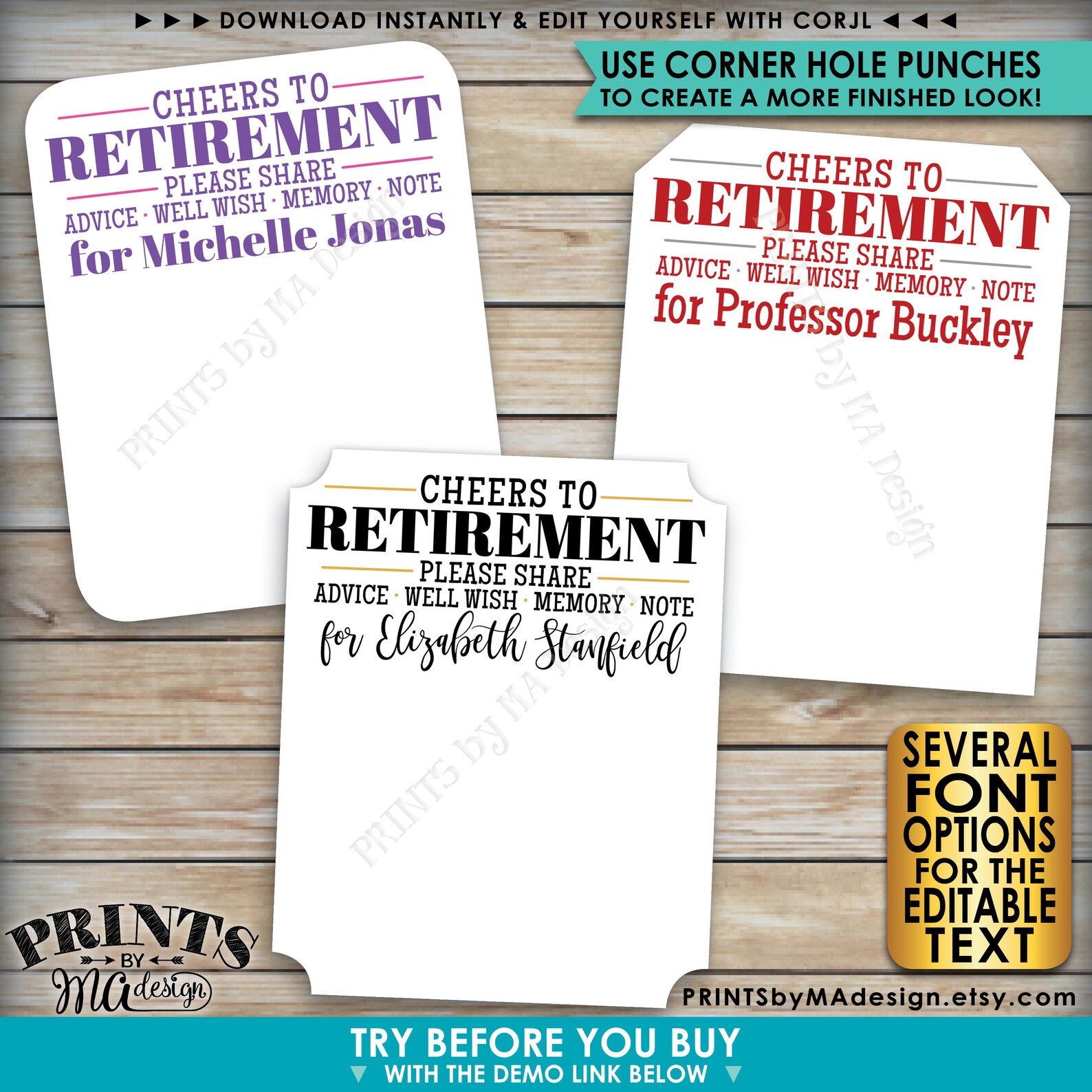 Cheers to Retirement Well Wishes Card Retirement Party Memory - Etsy