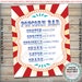 Carnival/circus Popcorn Bar Sign, Box of Popcorn, Make Your Own Snack ...