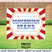 Carnival Party Concession Stand Sign, Concessions Carnival Sign, Circus ...