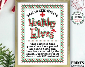 Elf Quarantine Sign - Etsy