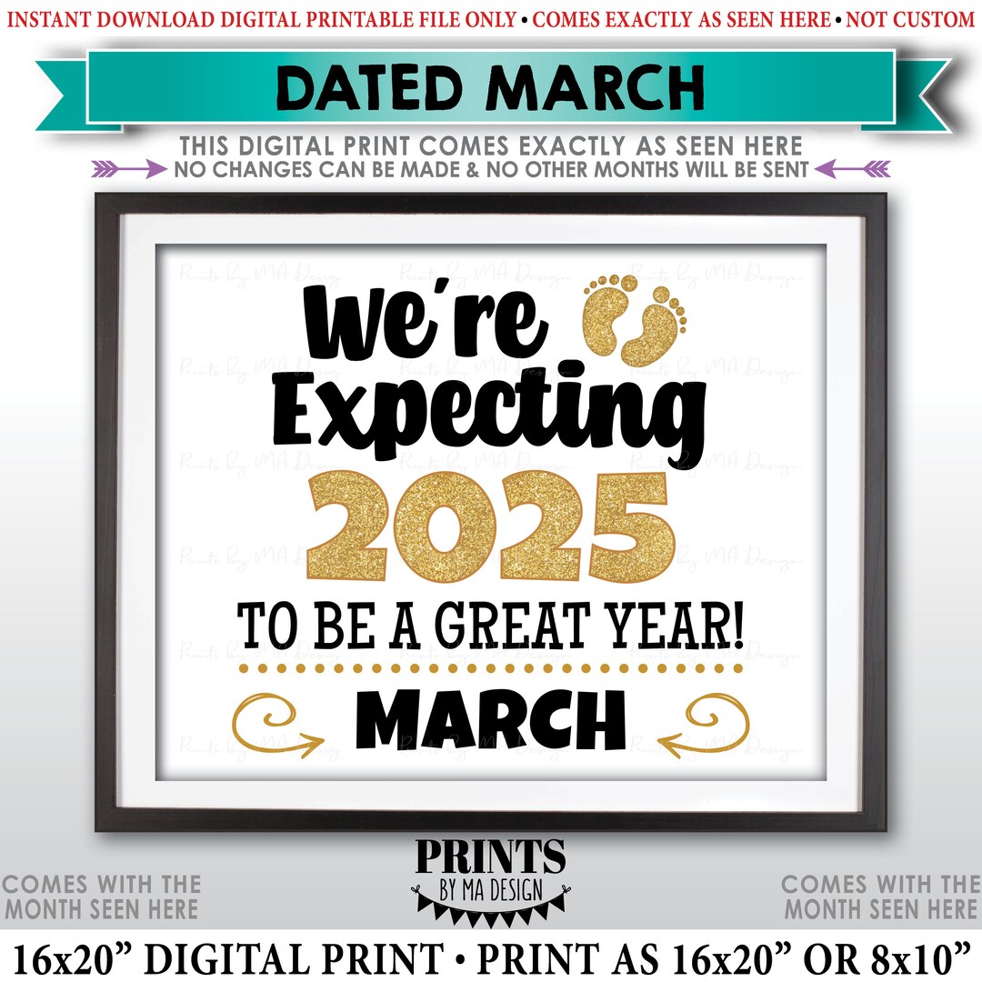 We're Expecting 2025 to Be a Great Year New Years Pregnancy ...