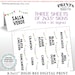 Taco Bar Labels, Taco Bar Menu Fiesta Mini Menu Taco Labels, Taco Bar ...