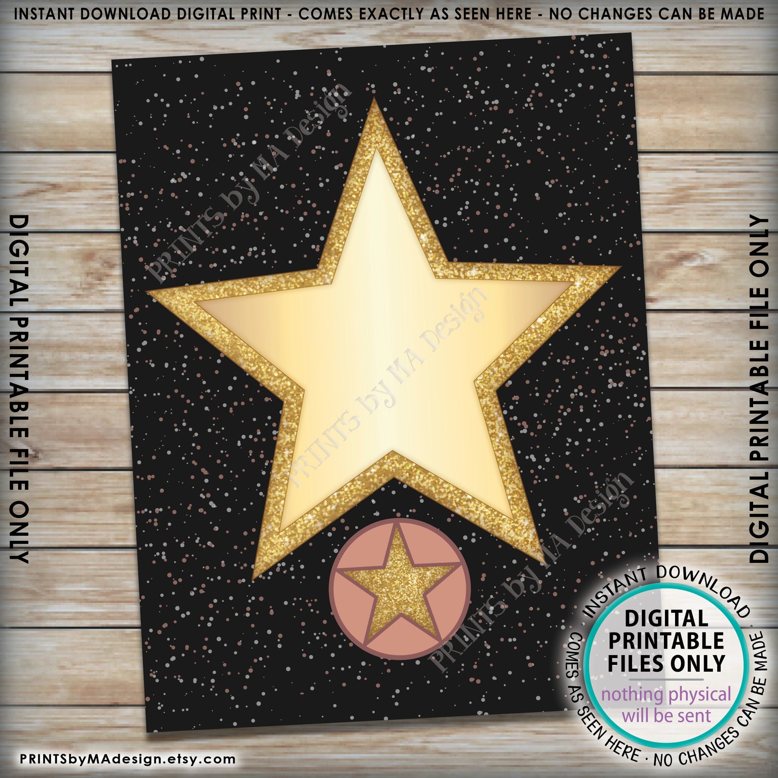 Red Carpet Party Hollywood Star Sign Blank Hollywood Movie - Etsy